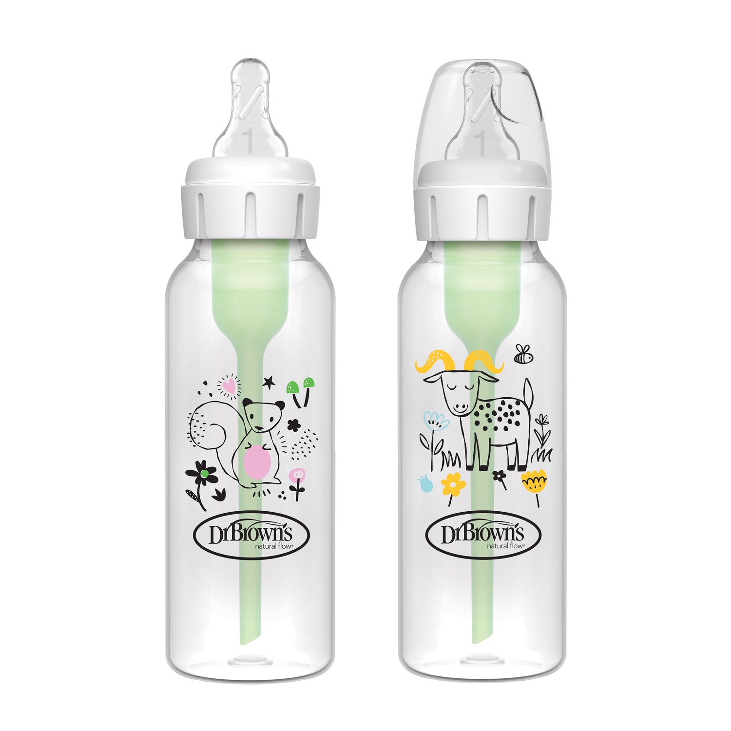 Pack 2 Mamaderas Anticólico Estándar Vidrio 250 ml – Bee Bee